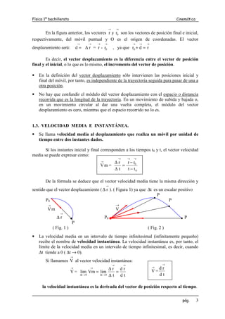Cinematica ejercicios y teoría | PDF
