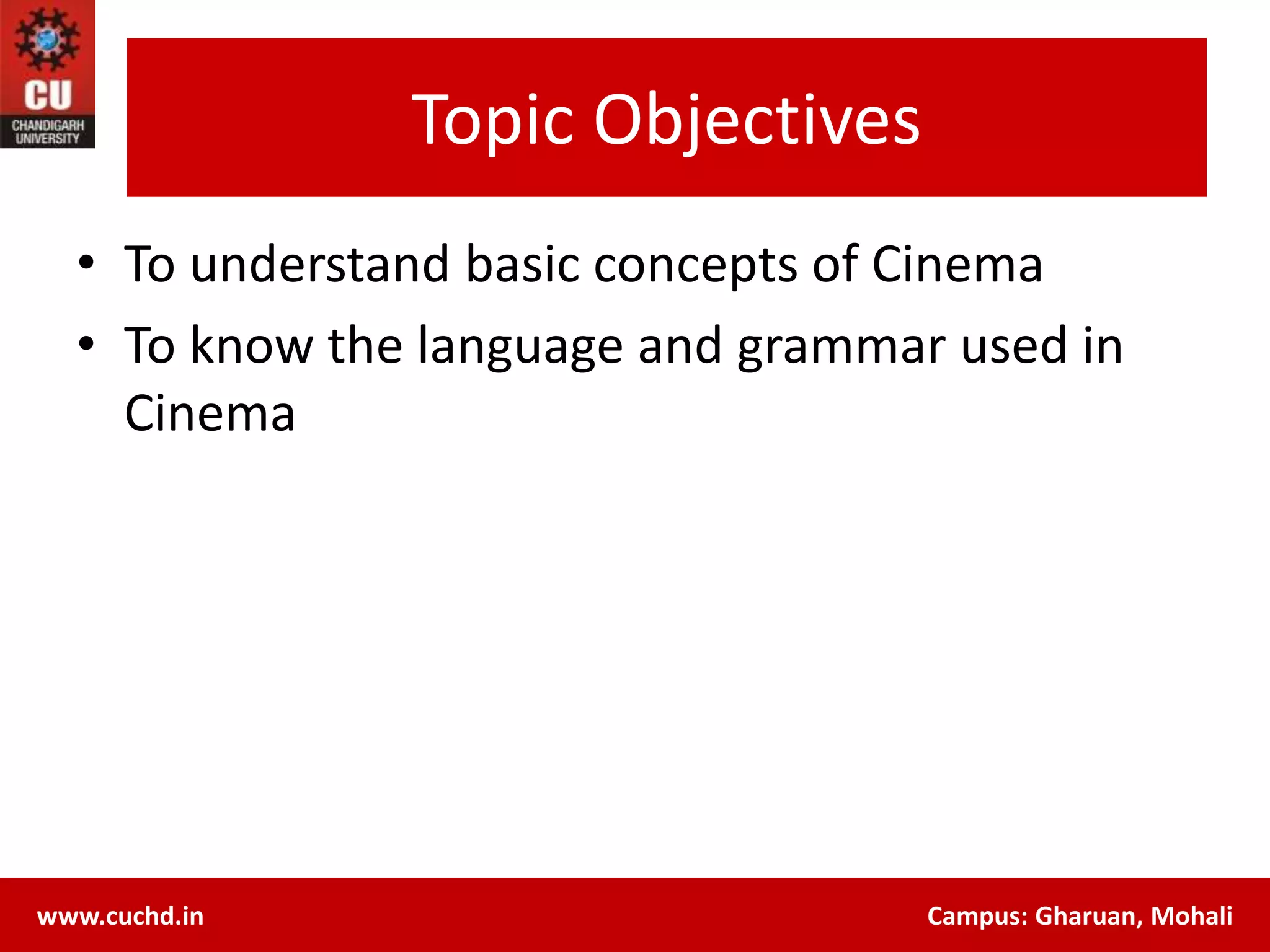 Cinematic language | PPTX