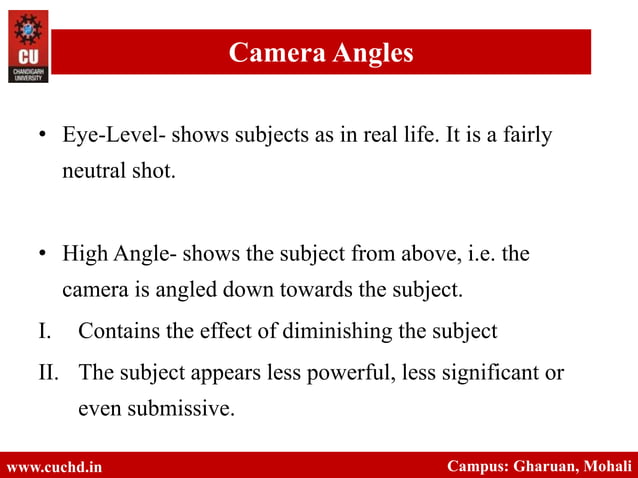 Cinematic language | PPTX