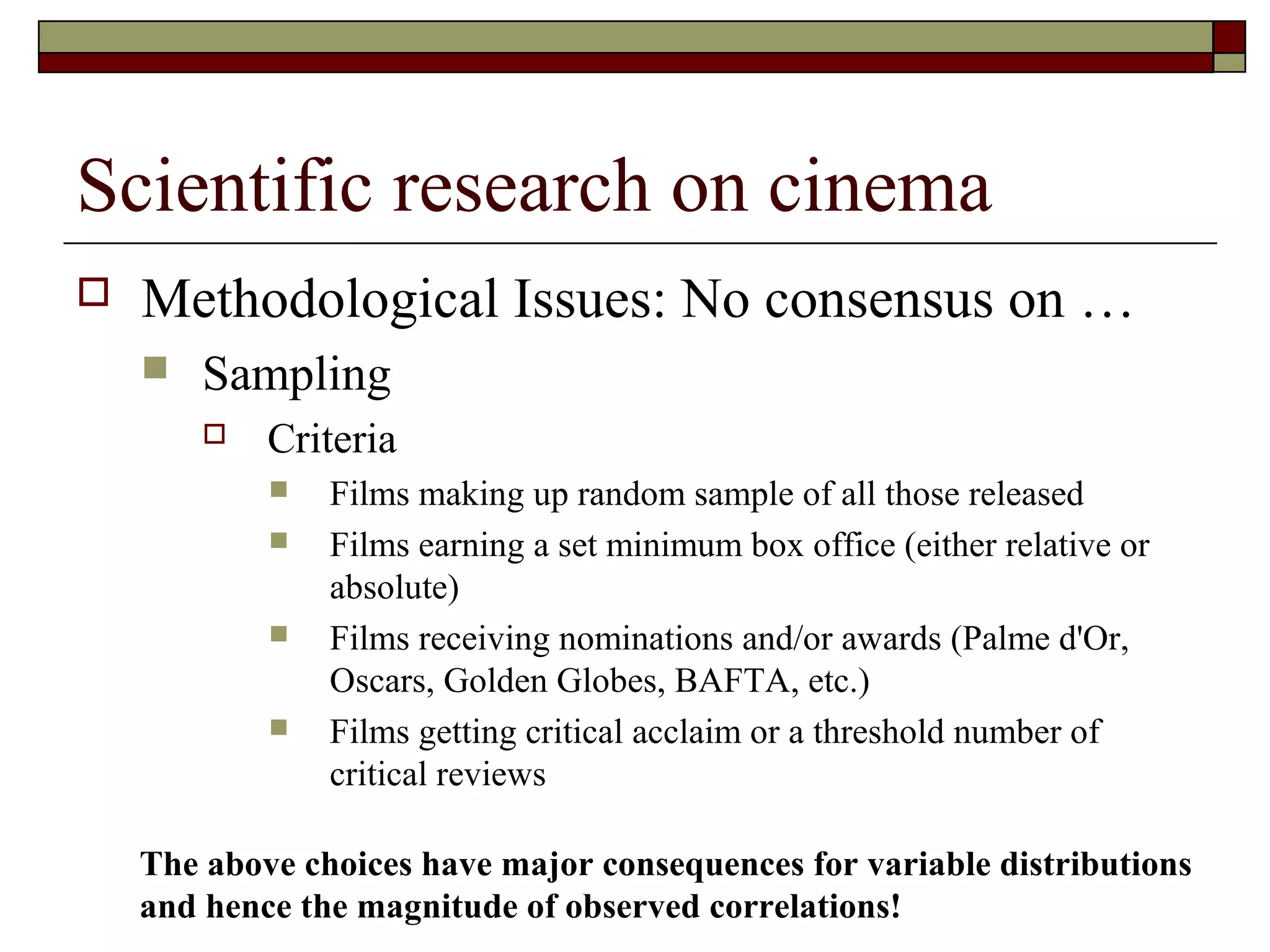 Cinematic successcriteria | PPT