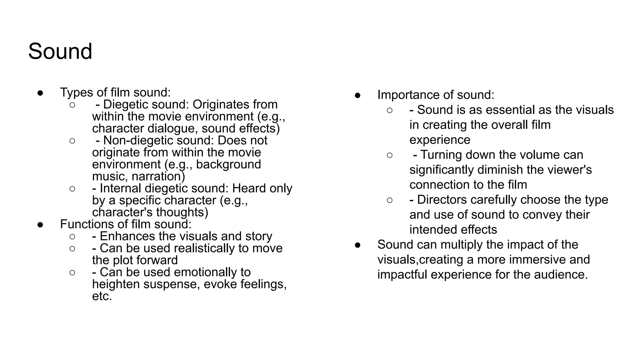 A Brief Explanation on Film Cinematic and Theatrical Elements | PDF