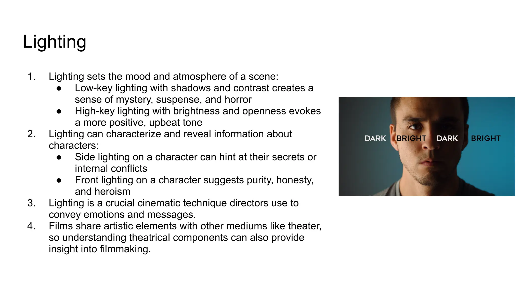 A Brief Explanation on Film Cinematic and Theatrical Elements | PDF