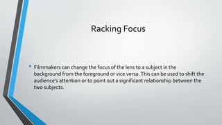 Cinematography | Media Studies | PPT