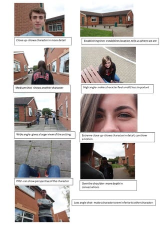 Cinematography (camera angles and shot types) | DOCX