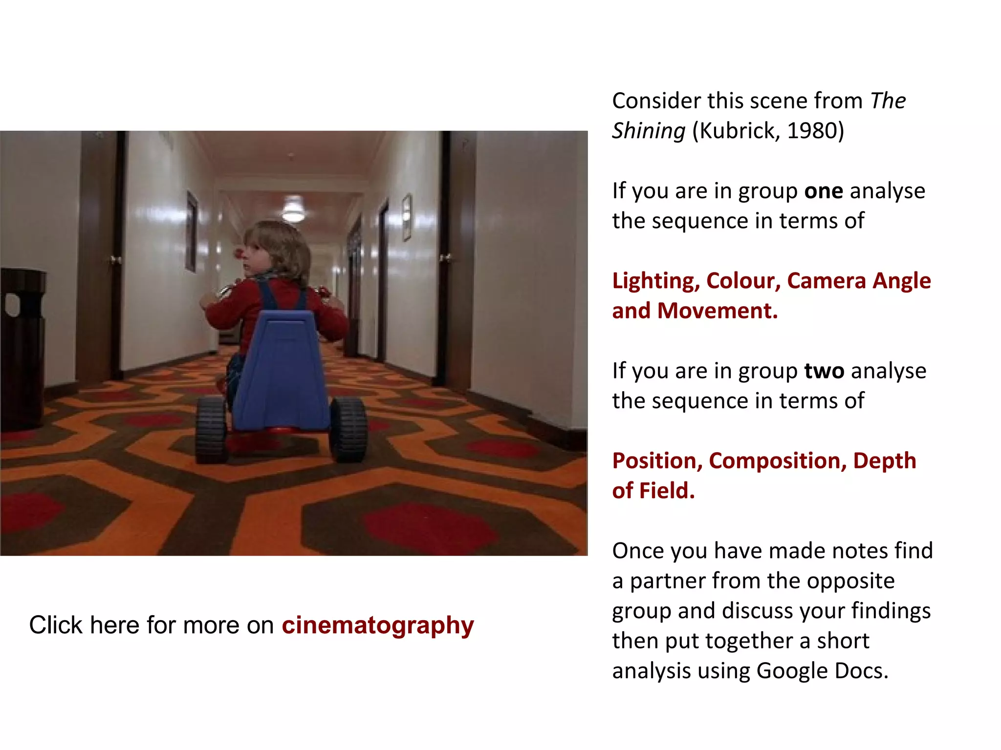 Film Language - Cinematography | PPT