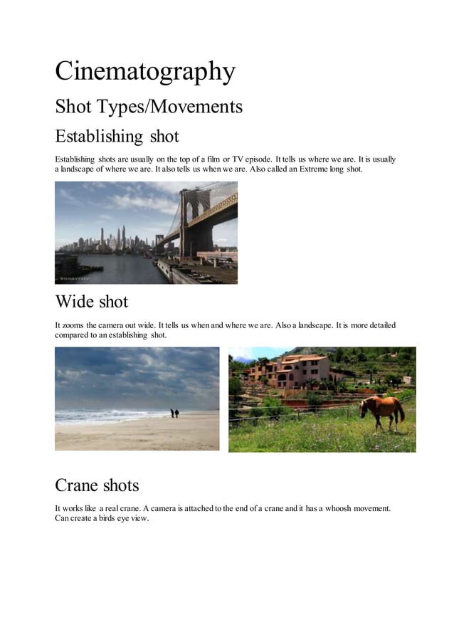 Cinematography | PDF