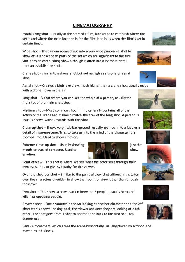 Cinematography | PDF