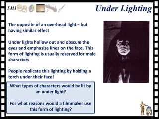 Cinematography lesson 4 - lighting | PPTX