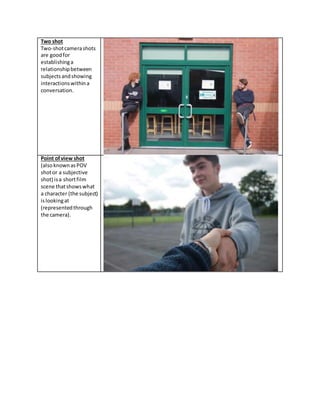 Cinematography shot types | DOCX
