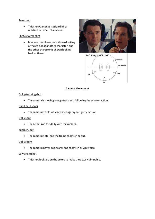 Cinematography shot types | PDF