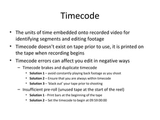 Cinematography 1 (camera operation) | PPT | Photography | Arts and Crafts