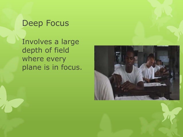 Cinematography applied to forrest gump | PPTX | Photography | Arts and ...