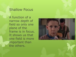 Cinematography applied to forrest gump | PPTX