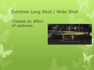 Cinematography applied to forrest gump | PPTX