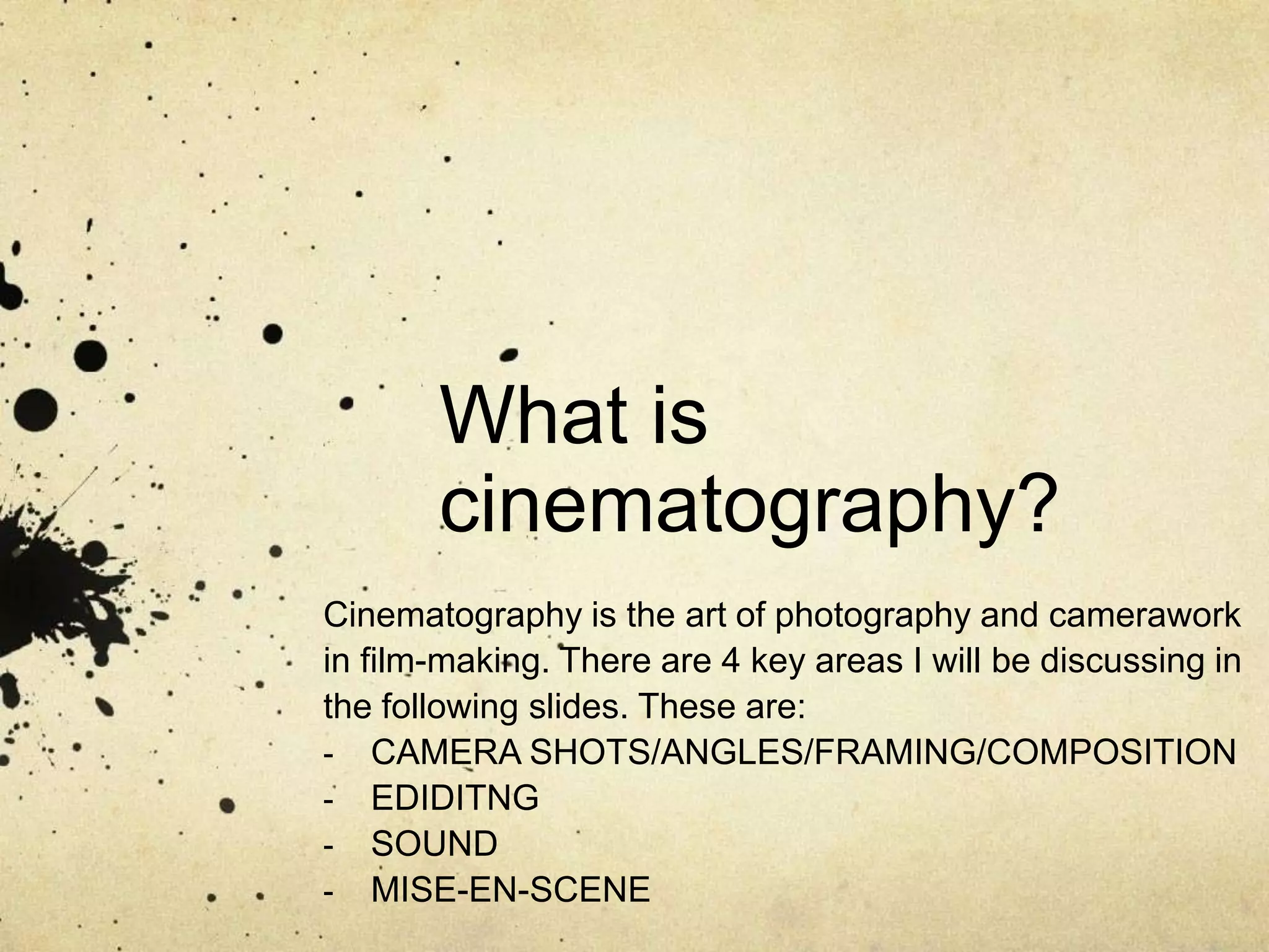 Cinematography by Noor Sharif | PPTX