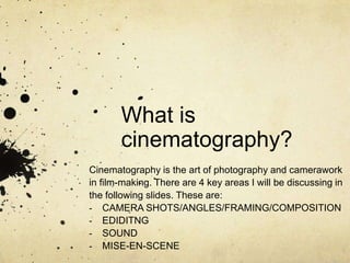 Cinematography by Noor Sharif | PPTX