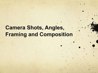 Cinematography by Noor Sharif | PPTX