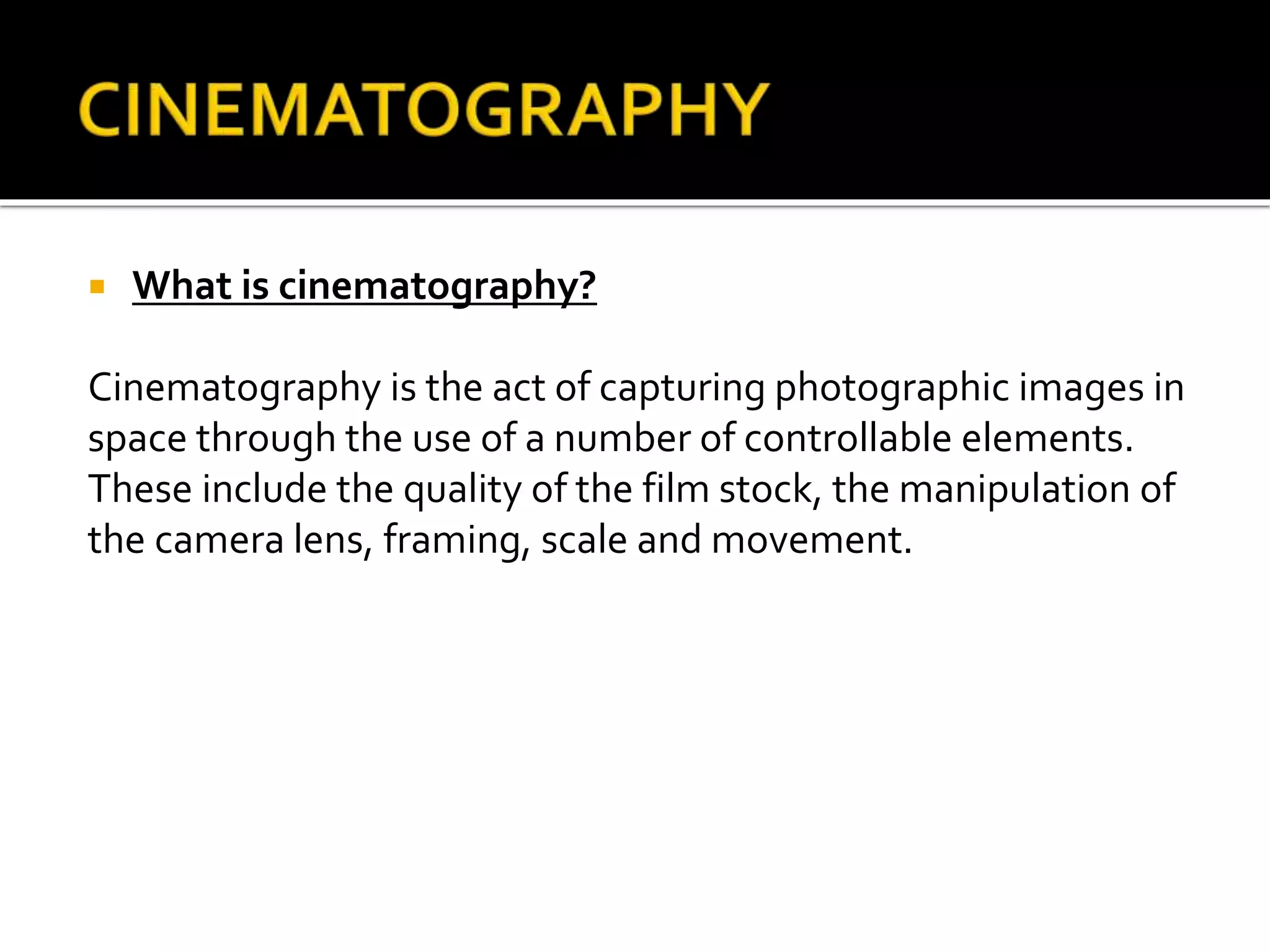 Cinematography in Jeepers Creepers | PPTX