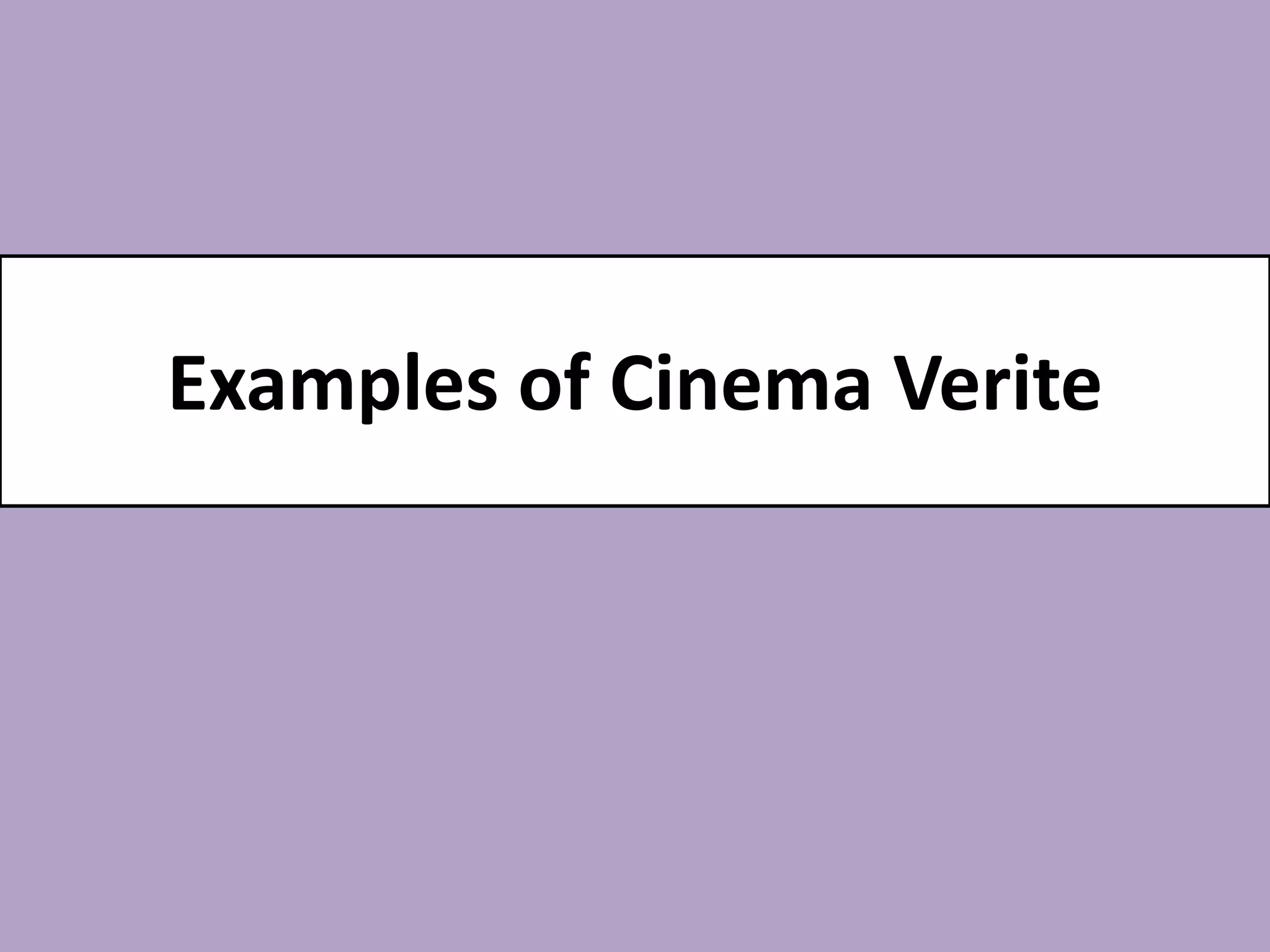 Cinema vertie | PPTX