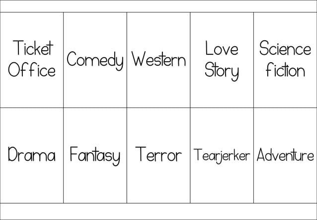 Cinema vocabulary | PDF
