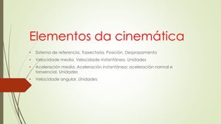 Cinemática | PPTX