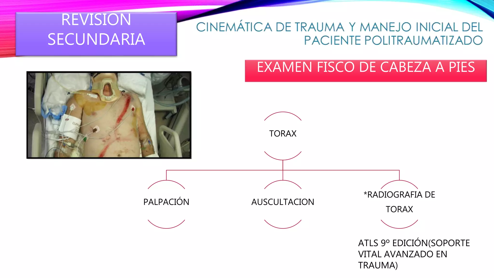 Cinemática de trauma y manejo inicial del paciente politraumatizado | PPTX