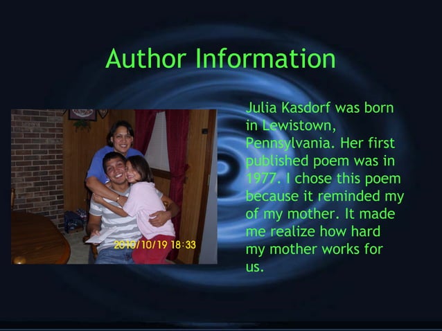 "What I Learned From My Mother" | PPT