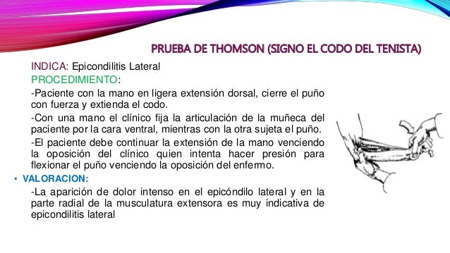 Cinesiterapia pruebas de codo