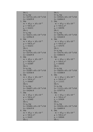 Cinetic and static friction styles | PDF | Physics | Science