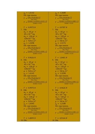 Cinetic and static friction styles | PDF | Physics | Science