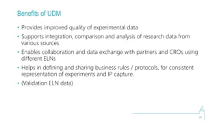 UDM (Unified Data Model) - Enabling Exchange of Comprehensive Reaction ...