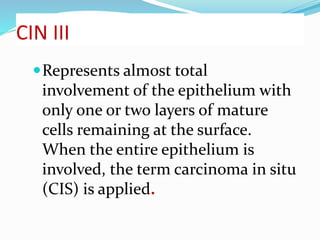 preinvasive lesion of cervix and management ,quick revise tool | PPTX