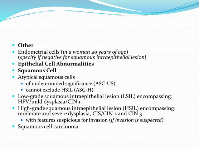 preinvasive lesion of cervix and management ,quick revise tool | PPT