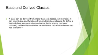 C++ Inheritance.pptx | Programming Languages | Computing