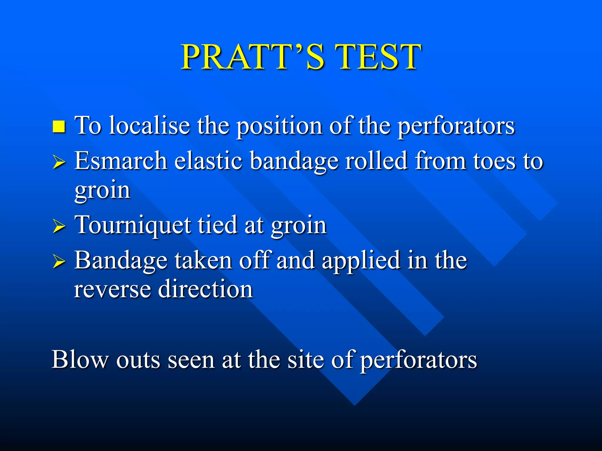 varicose veins- Cinical Features & Examination | PPT