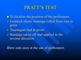 varicose veins- Cinical Features & Examination | PPT