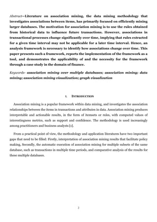 A Framework for Automated Association Mining Over Multiple Databases | PDF