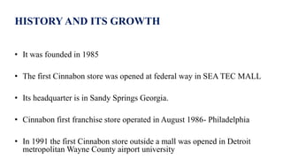 CINNABON CASE STUDY | PPTX
