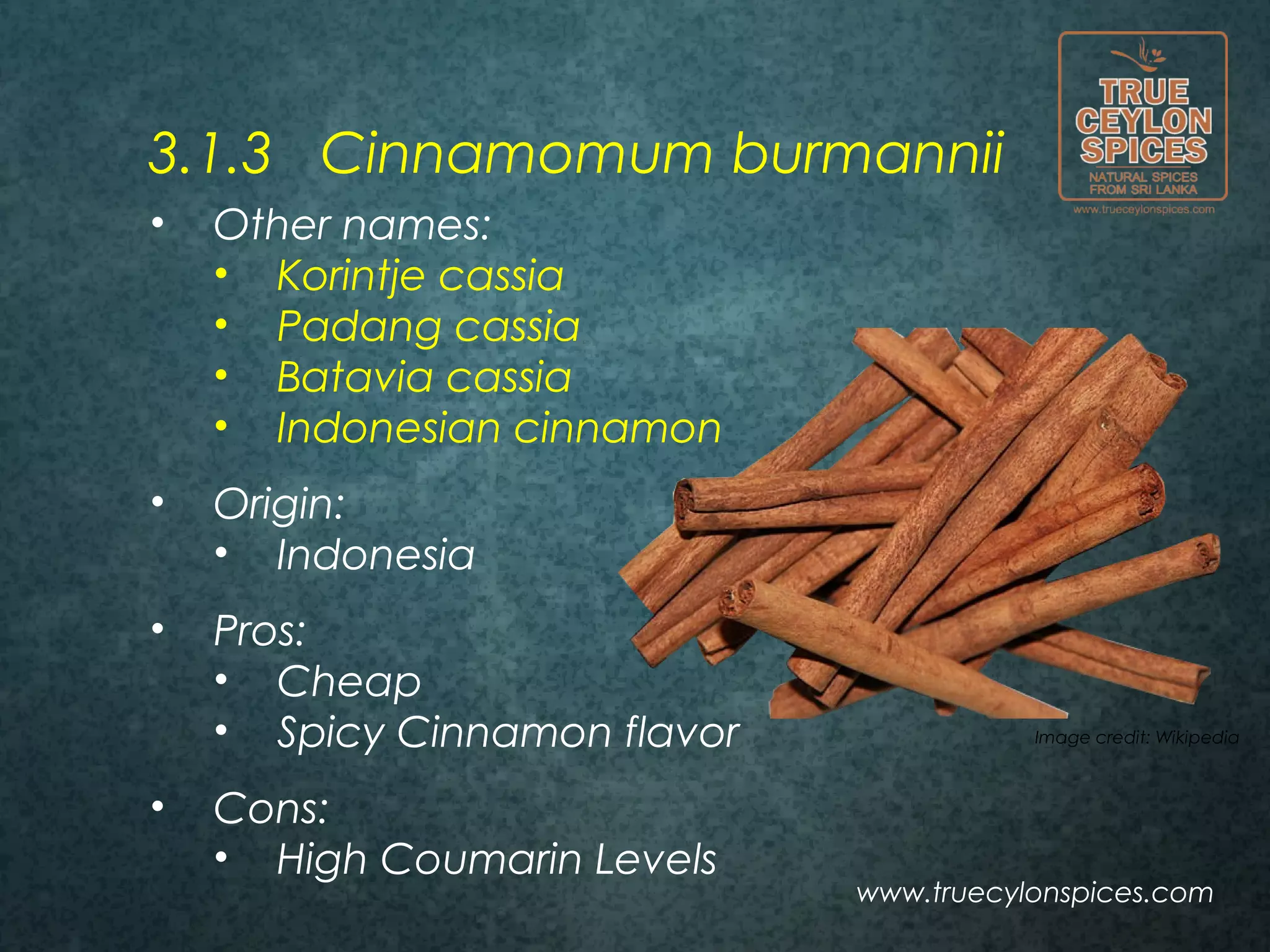 Are you eating true cinnamon? | PPT