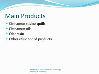 Processing potential of cinnamon | PPTX