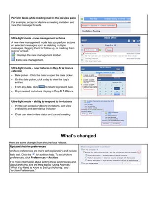 Welcome to IBM Lotus iNotes 8.5.1 | PDF