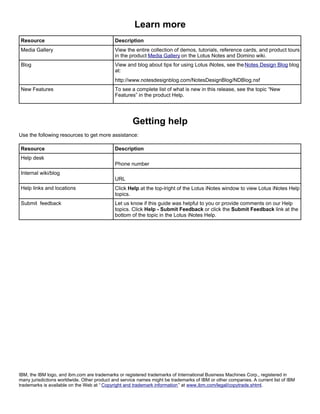 Welcome to IBM Lotus iNotes 8.5.1 | PDF