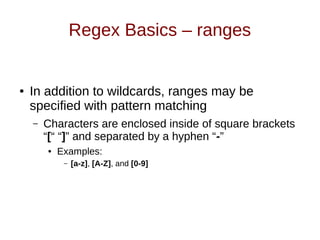 CiNPA Security SIG - Regex Presentation | PPT