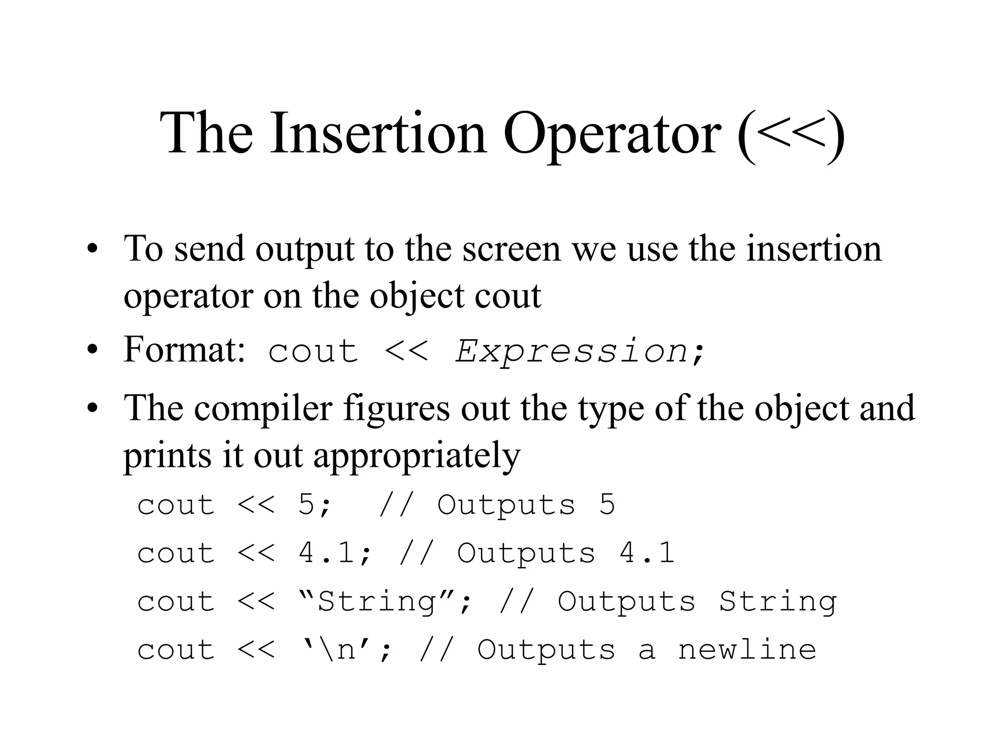 C++InputOutput.PPT