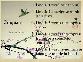 Cinquain | PPTX