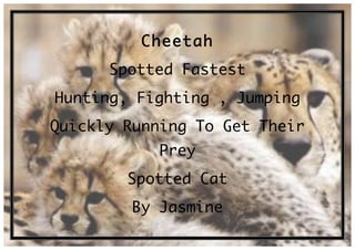 Cinquain Poems About Animals