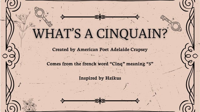 Cinquains and how to write the effectively | PDF