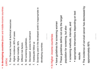 screening for cancer cervix | PDF