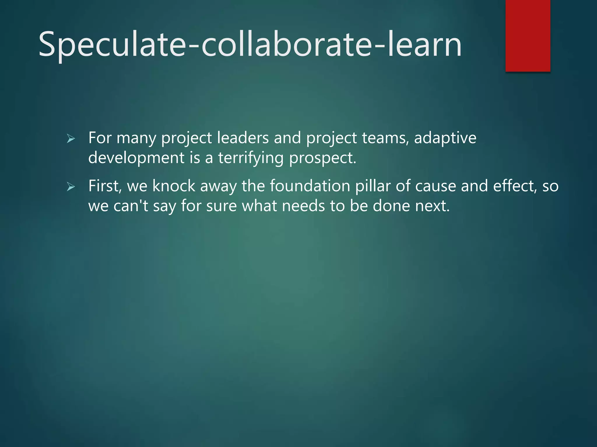 Adaptive software development | PPTX