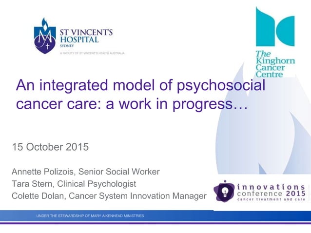 An integrated model of psychosocial cancer care: a work in progress… | PPTX